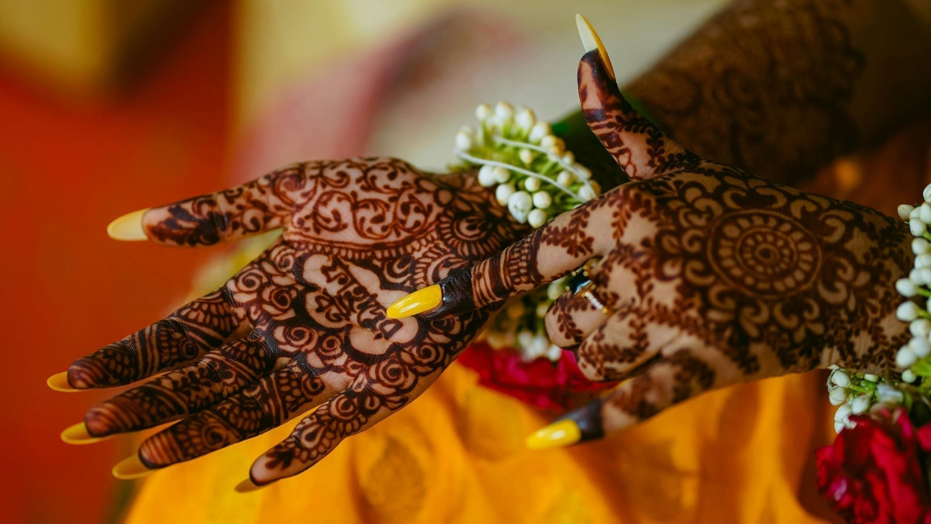 henna patterns on hands